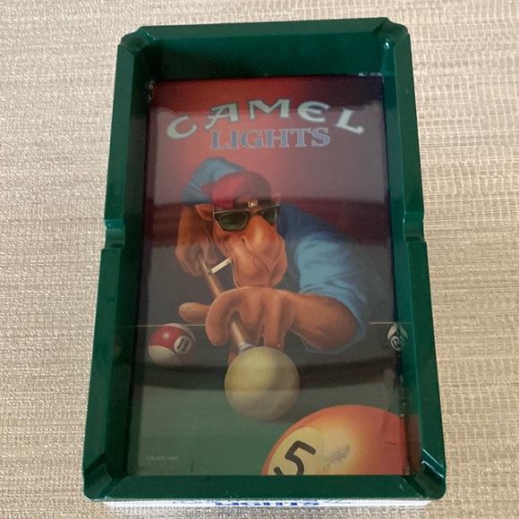 Other | Vintage Camel Lights Ashtray Joe Camel Pool Table 1992 | Poshmark